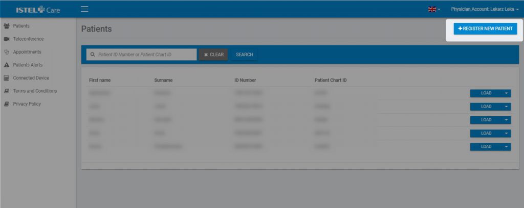 Zakładanie konta pacjenta bez wylogowywania lekarza lub personelu ...